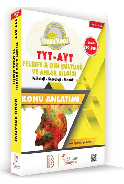 Eğitim Dünyası & Benim Hocam Yayınları - Yks (Tyt-Ayt) Felsefe & Din Kültürü ve Ahlak Bilgisi Sınav Koçu Konu Anlatımı Eğitim Dünyası & Benim Hocam Yayınları - Yks (Tyt-Ayt) Felsefe & Din Kültürü ve Ahlak Bilgisi Sınav Koçu Konu Anlatımı