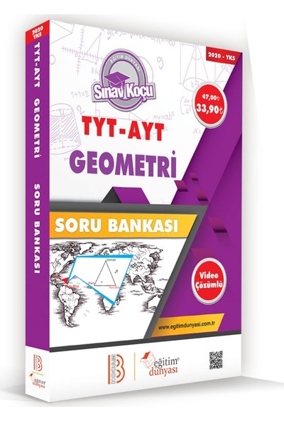 Eğitim Dünyası & Benim Hocam Yayınları - Yks-Tyt Ayt Geometri Sınav Koçu Pekiştirme &performans Soru Bankası (Video Çözümlü) Eğitim Dünyası & Benim Hocam Yayınları - Yks-Tyt Ayt Geometri Sınav Koçu Pekiştirme &performans Soru Bankası (Video Çözümlü)