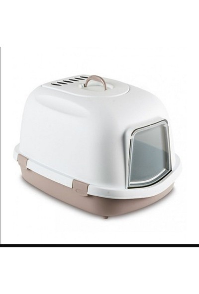 Stefanplast Queen Jumbo Kapalı Kedi Tuvaleti Pudra 55 x 71 x 46.5 cm