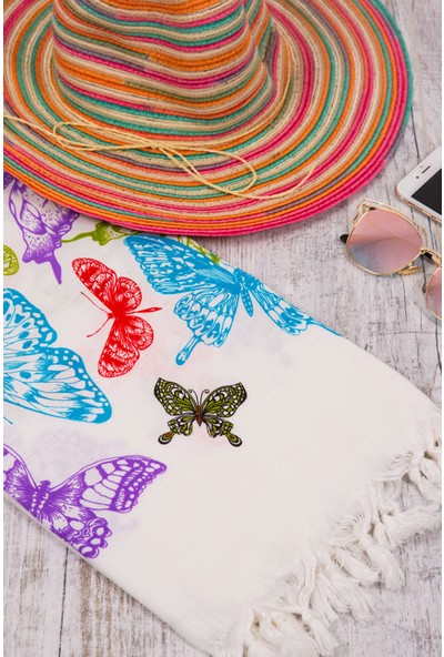 Varol Bambu Peştamal Plaj Havlusu - Butterfly Varol Bambu Peştamal Plaj Havlusu - Butterfly