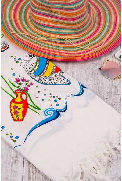 Varol Bambu Peştamal Plaj Havlusu - Aquarium Varol Bambu Peştamal Plaj Havlusu - Aquarium