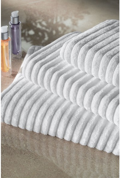 Varol 4 Adet Mitis Serisi Otel Havlusu 50x90 250gr Beyaz