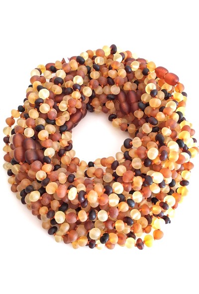 İpek Kehribar Baltık Damla Kehribar Bebek Diş Kolyesi