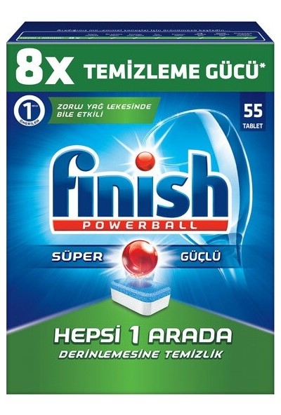 Finish Bulaşık Makinesi Deterjanı Hepsi Bir Arada Tablet 55'li Finish Bulaşık Makinesi Deterjanı Hepsi Bir Arada Tablet 55'li