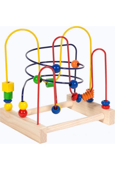 Sinka Ahşap Koordinasyon Oyunu Orta Boy Helezon Yay Eğitici Oyuncak