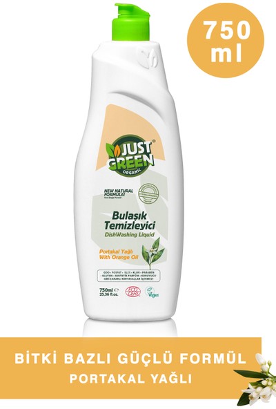 Just Green Organic Bulaşık Temizleyici 750 ml