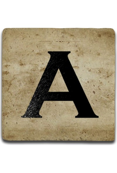 Oscar Stone Decor Harf Bardak Altlığı