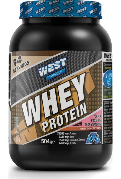 West Nutrition Whey Protein Tozu 504 Gr 14 Servis