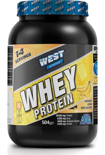 West Nutrition Whey Protein Tozu 504 gr 14 Servis