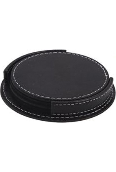 Mucito 4'lü Set Suni Deri Bardak Altlığı Mucito 4'lü Set Suni Deri Bardak Altlığı