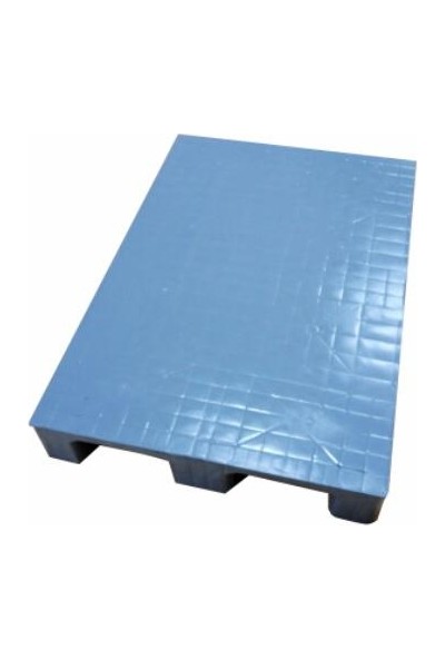 Hira Plastik Palet Düz Desen A.Gri Plastik Taşıma Paleti 80X120X15 Cm
