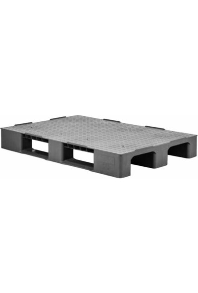 Hira Plastik Palet Pul Desen Gri Plastik Taşıma Paleti 80x120x15 Cm