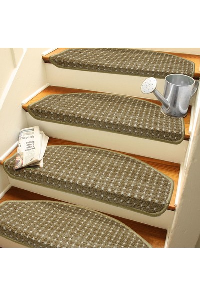 Stepmat Desenli Kendinden Yapışkanlı Merdiven Basamak Paspası Halısı