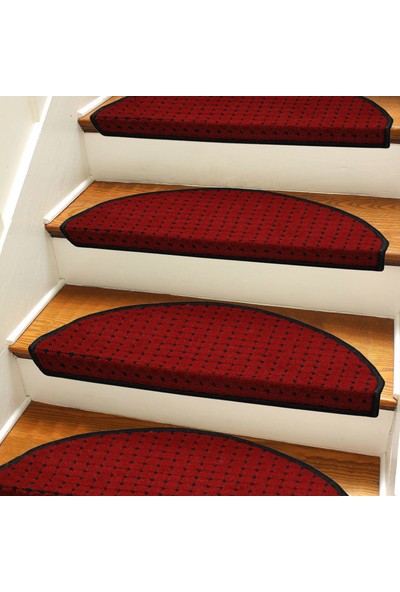 Stepmat Kırmızı Kendinden Yapışkanlı Merdiven Basamak Paspası Halısı Stepmat Kırmızı Kendinden Yapışkanlı Merdiven Basamak Paspası Halısı