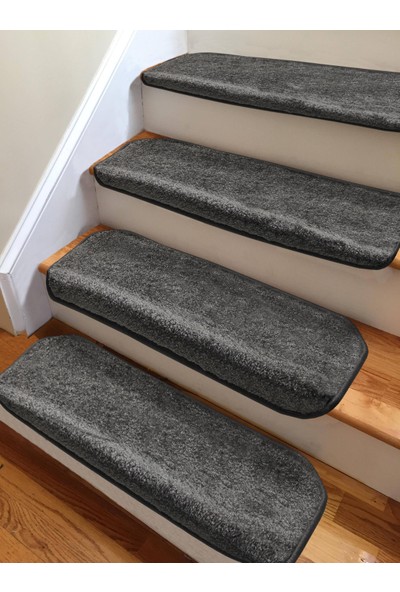 Stepmat Koyu Füme Kendinden Yapışkanlı Merdiven Basamak Paspası Halısı
