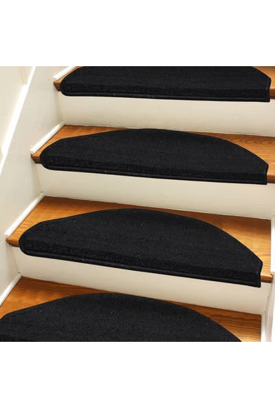 Stepmat Siyah Kendinden Yapışkanlı Merdiven Basamak Paspası Halısı