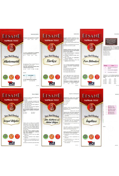 Açı Yayınları 6. Sınıf Çek Kopart Yaprak Test Seti 6 Test