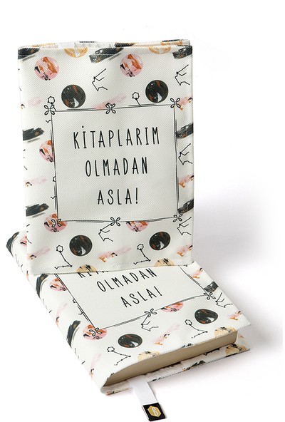 Bcoverart Kitap Kılıfı - Kitaplarım Olmadan Asla