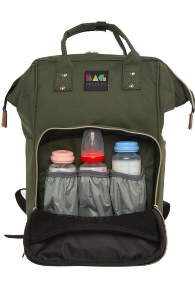 Bagmori Haki Anne Bebek Bakım Sırt Çantası