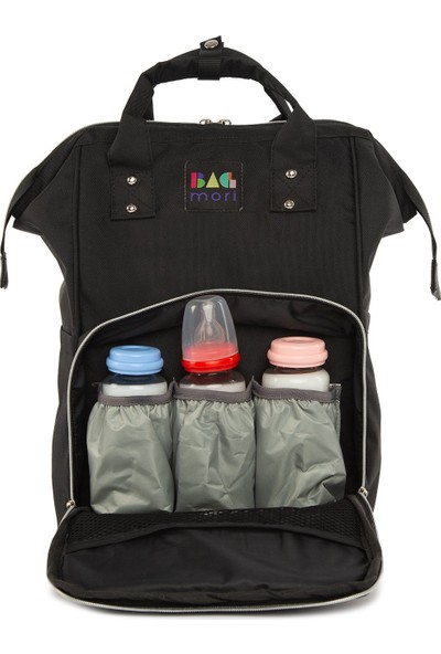 Bagmori Siyah Anne Bebek Bakım Sırt Çantası
