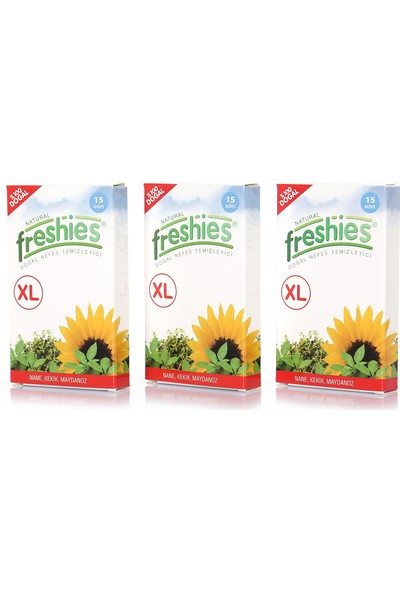 Freshıes Xl Doğal Ağız Koku Giderici 15'li x 3 Kutu