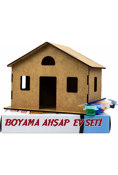 Emin İş Eğitim Boyama Ahşap Klasik Ev Seti