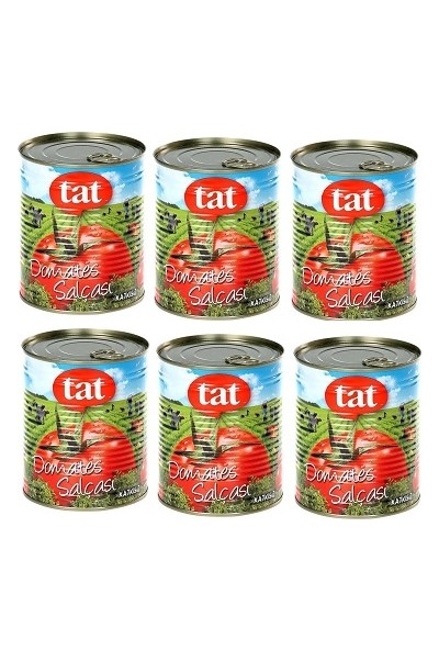 Tat Domates Salçası 830 gr 6'lı Set