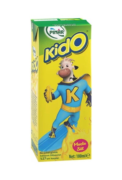 Pınar Kido Muzlu Süt 180 ml Pınar Kido Muzlu Süt 180 ml