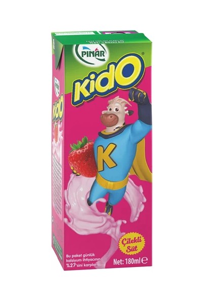 Pınar Kido Çilekli Süt 180 ml