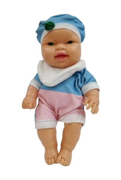 İlya Bebek Ilya Et Bebek 35 cm Mavi-Beyaz