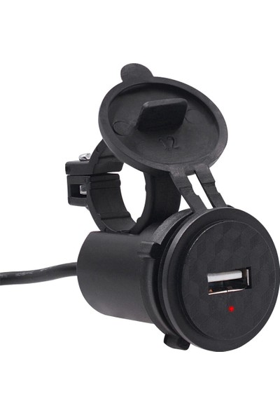 Netpor Motosiklet Gidon/ayna Bağlantılı USB Sarj Portu