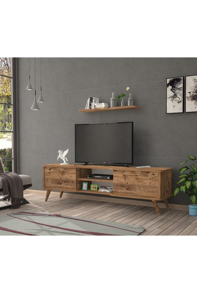 Ankara Mobilya Boreas Atlantik Çam 140 cm Tv Sehpası Ankara Mobilya Boreas Atlantik Çam 140 cm Tv Sehpası