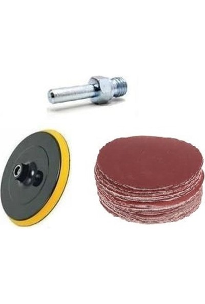 Zenger 115 Cırt Zımpara Seti Adaptör + Taban + Zımpara 40'lı