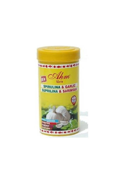 Ahm Marin Spirulina Garlic Sarımsaklı Yem 100Ml / 50Gr. Ahm Marin Spirulina Garlic Sarımsaklı Yem 100Ml / 50Gr.