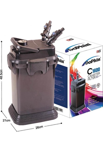 Dolphin C-1600 Akvaryum Dış Filtre Full Dolu