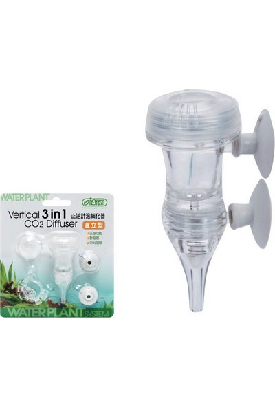 İsta Co2 Difüzör (Vertical)+Checkvalve+ Damla Sayacı İsta Co2 Difüzör (Vertical)+Checkvalve+ Damla Sayacı