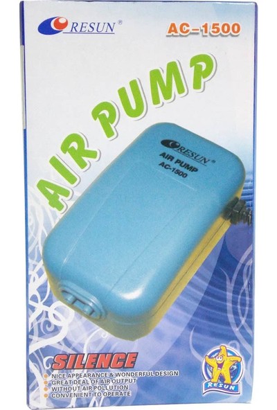 Resun Ac-1500 Çift Çıkışlı Hava Motoru 180Lt/Saat Resun Ac-1500 Çift Çıkışlı Hava Motoru 180Lt/Saat