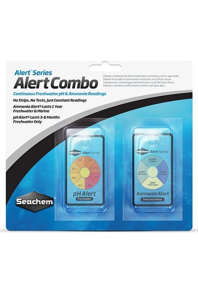 Seachem Alert Combo Ph+Ammonia Göstergesi Seachem Alert Combo Ph+Ammonia Göstergesi