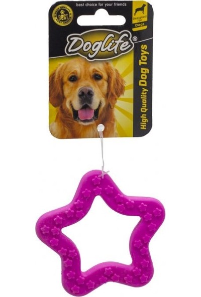 Doglife Köpekler İçin Kauçuk Star Oyuncak Doglife Köpekler İçin Kauçuk Star Oyuncak