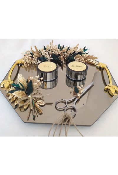 Naciden Altıgen Söz Tepsisi Nişan Tepsisi Naciden Altıgen Söz Tepsisi Nişan Tepsisi