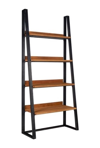 Trakia Wood Masif Ahşap Üçgen Kitaplık