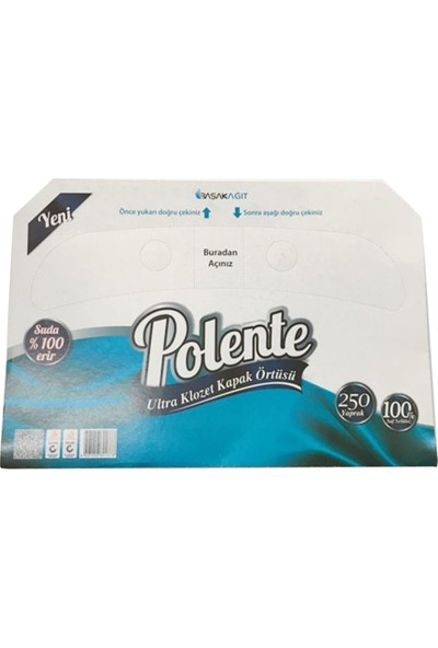 Polente Klozet Kapak Örtüsü 250'li 1 Paket