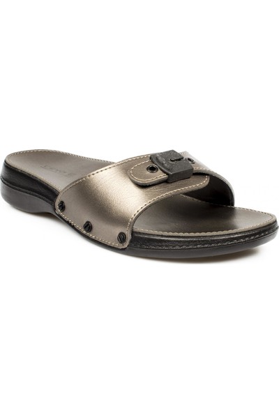 Ceyo 6500 Minelli Düz Platin Kadın Terlik