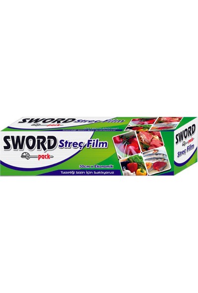 Sword Pack Kutulu Streç Film 8 Mikron 30 cm x 300 m Sword Pack Kutulu Streç Film 8 Mikron 30 cm x 300 m