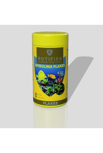 Rotifish Spirulina Flake 100 ml (8 Gr.) Spirulina Pul Yem Rotifish Spirulina Flake 100 ml (8 Gr.) Spirulina Pul Yem