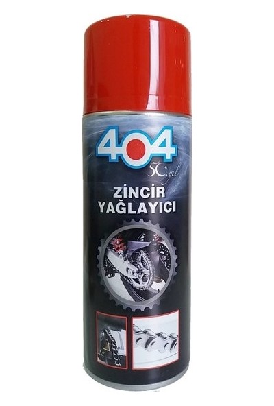 404 Motosiklet Bisiklet Zincir Yağı Spreyi 400 ml 404 Motosiklet Bisiklet Zincir Yağı Spreyi 400 ml