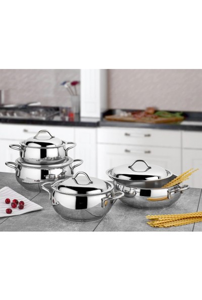 Gülsan İrem 8 Parça Tencere Takımı