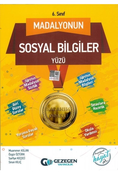 Gezegen Yayıncılık 6. Sınıf Madalyonun Sosyal Bilgiler Yüzü Gezegen Yayıncılık 6. Sınıf Madalyonun Sosyal Bilgiler Yüzü