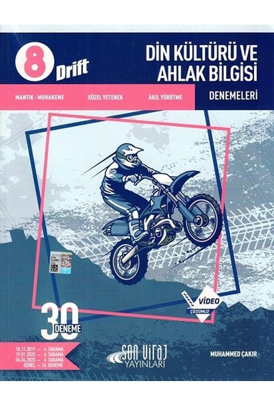Son Viraj Yayınları 8. Sınıf Din Kültürü ve Ahlak Bilgisi 30'lu Deneme Drift Serisi Son Viraj Yayınları 8. Sınıf Din Kültürü ve Ahlak Bilgisi 30'lu Deneme Drift Serisi