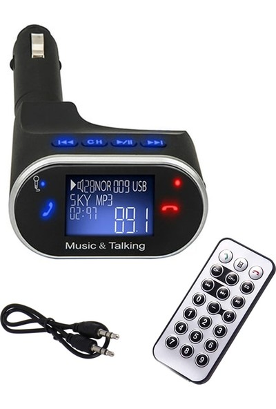 Wireless Bluetooth Araç Kiti USB Girişli Fm Transmitter 630C Wireless Bluetooth Araç Kiti USB Girişli Fm Transmitter 630C